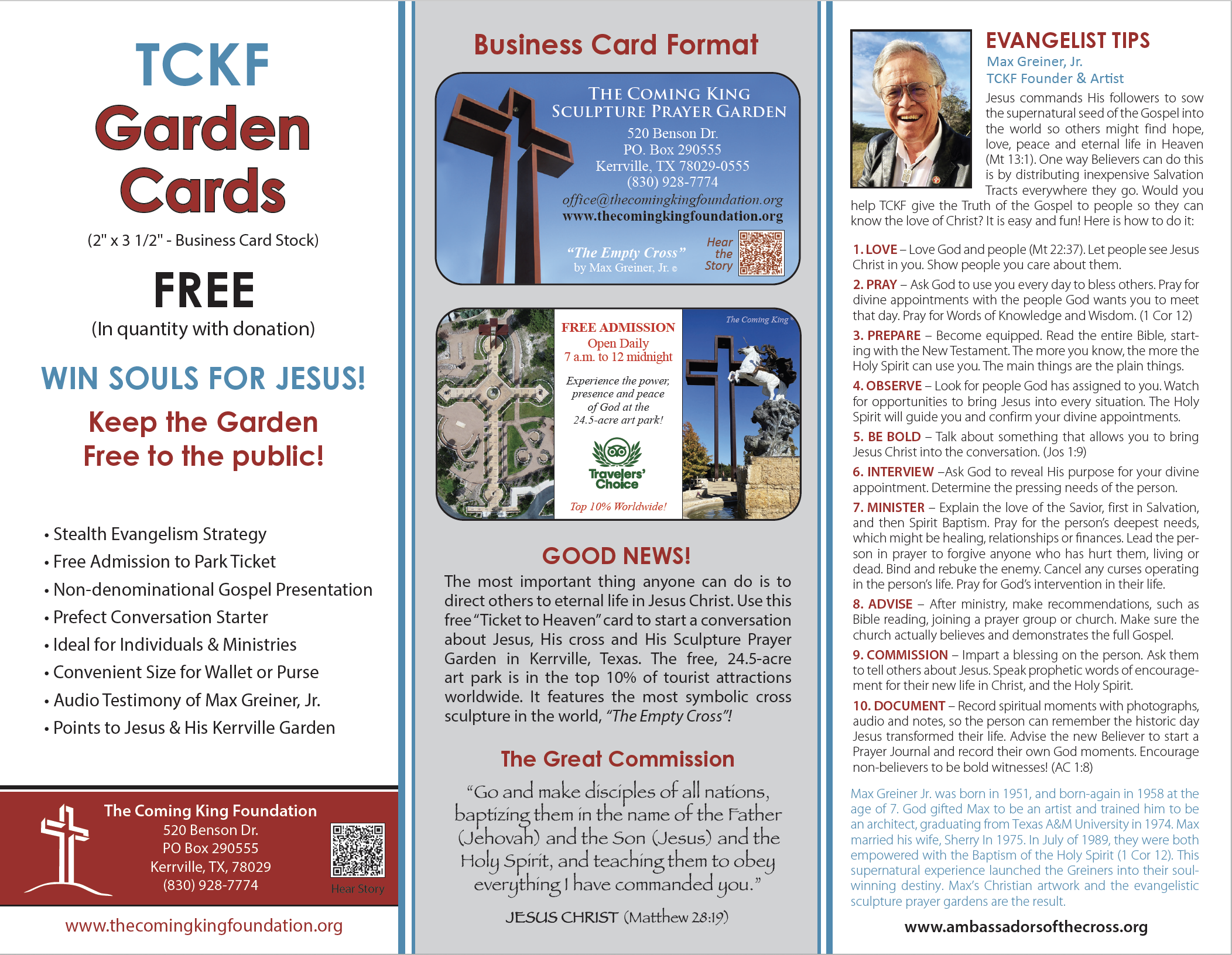 Garden Cards - Support the Coming King Foundation